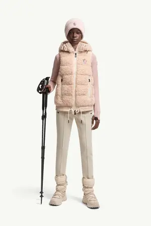 Moncler Teddy Padded Vest - Pink