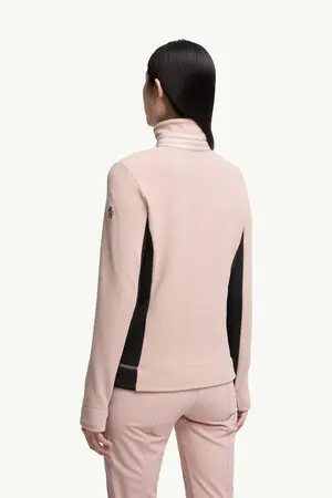 Moncler Half-zip Fleece Sweatshirt - Pink