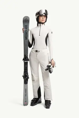 Moncler Polartec® Half-zip Turtleneck - White