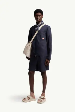 MONCLER X GILGA FARM DESIGNED BY DONALD GLOVER X Gilga Farm Donald Glover Linen Blend Shorts