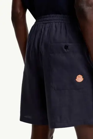 MONCLER X GILGA FARM DESIGNED BY DONALD GLOVER X Gilga Farm Donald Glover Linen Blend Shorts