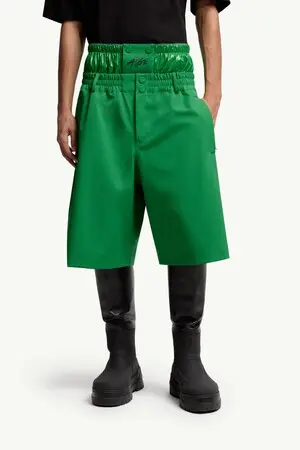 MONCLER X A$AP ROCKY Logo Print Elasticated Waist Shorts