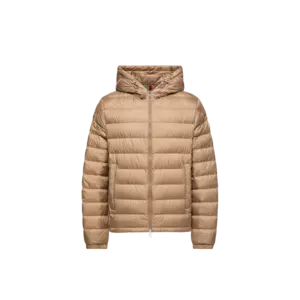 Moncler Vermeille Short Down Jacket With Hood - Beige