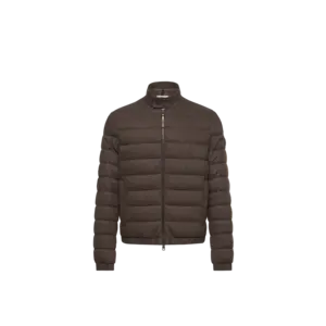 Moncler Moncler Luray Cashmere Blend Short Down Jacket Brown