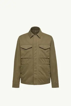 Moncler Roquille Reversible Down Shirt Jacket - Green