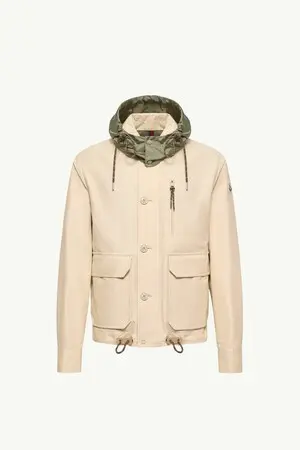 Moncler Montmirail Twill Shirt Jacket - Beige