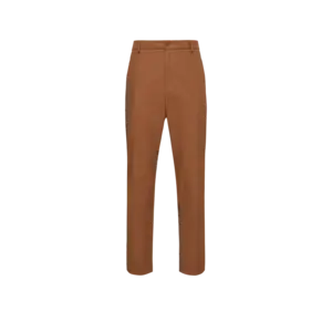 Moncler Technical Cotton Blend Tailored Trousers - Brown