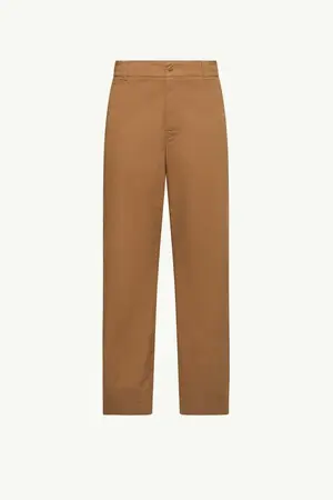 Moncler Cotton Blend Gabardine Pants - Brown