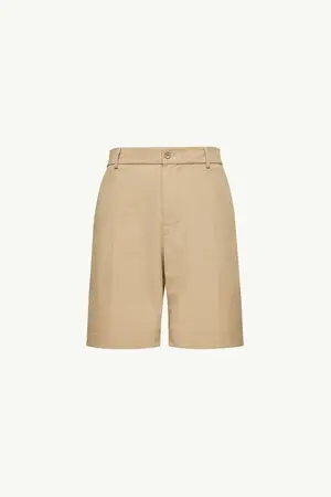Moncler Seersucker Shorts - Beige