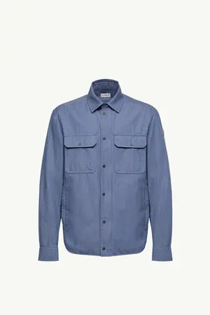 Moncler Denim Shirt Jacket - Blue