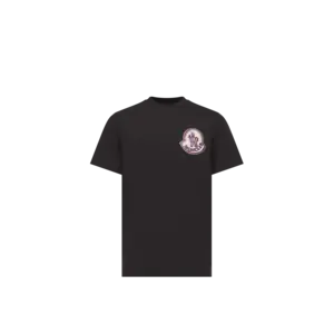 Moncler Logo Cotton T-Shirt Black