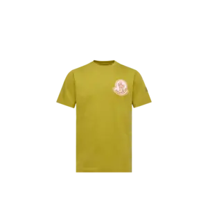 Moncler Logo Cotton T-Shirt Green