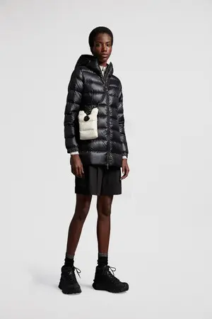 Moncler Glements Mid-length Down Jacket - Black