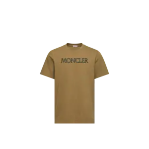 Moncler Logo Print Cotton T-shirt - Green