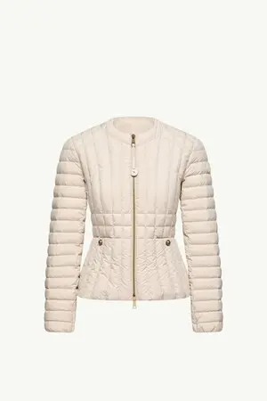 Moncler Menthe Short Down Jacket - Beige