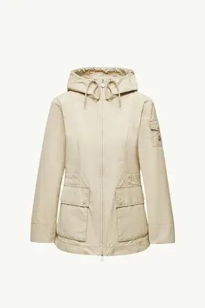 Moncler Leandro Hooded Parka - Beige