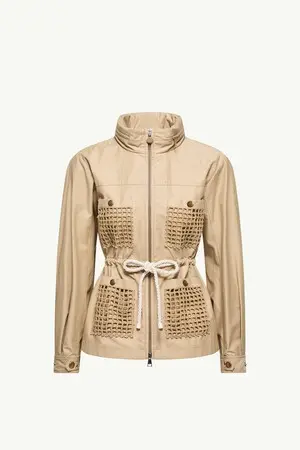 Moncler Bougain Hooded Jacket - Beige