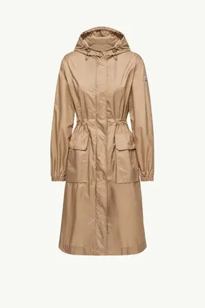 Moncler Hiengos Hooded Long Parka - Beige