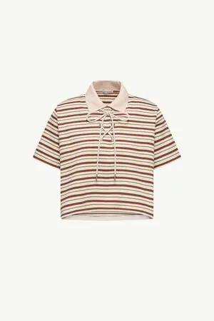 Moncler Striped Cotton Polo Shirt - Multicolor