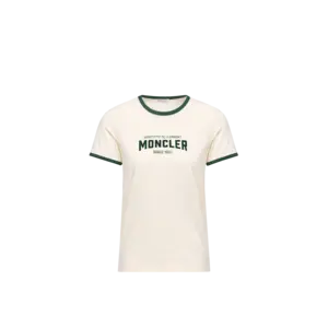 Moncler Flock Logo Jersey T-shirt - White