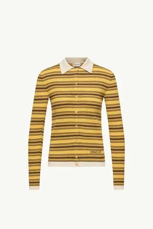 Moncler Cotton Crêpe Polo Shirt - Multicolor