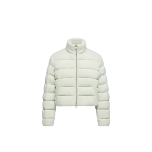 Moncler Wool & Cashmere Blend Padded Cardigan With Zip-up - Green
