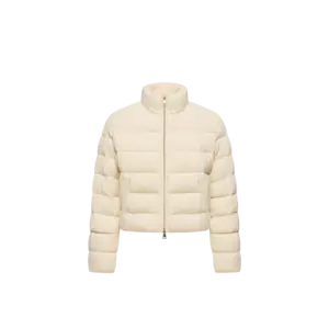 Moncler Wool & Cashmere Blend Padded Cardigan With Zip-up - White