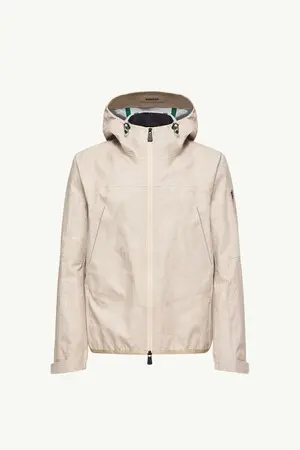 Moncler Blagnac Linen Hooded Jacket - Beige