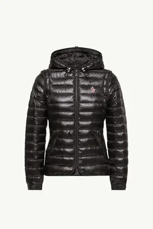 Moncler Karura Detachable Sleeve Hooded Down Jacket - Black