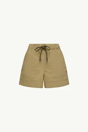 Moncler Technical Froissé Shorts - Green