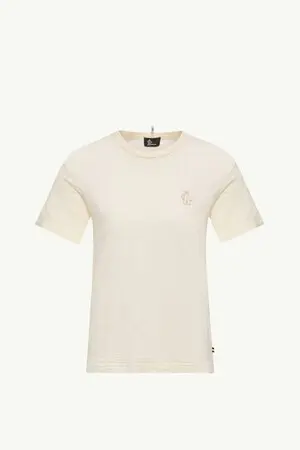 Moncler Logo Patch Cotton T-shirt - White