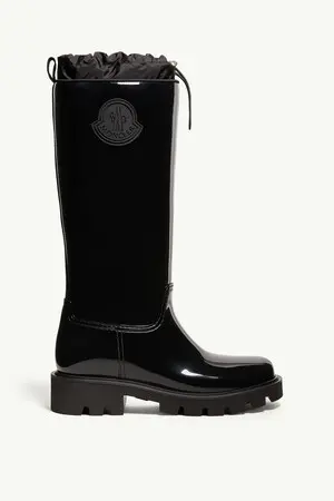 Moncler Kickstream High Rain Boots - Black