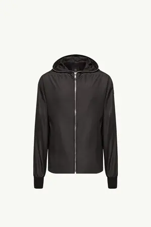 MONCLER + RICK OWENS Ziplock Jacket With Wool-blend Trim - Black