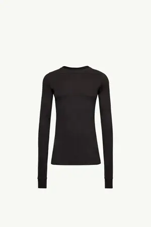 MONCLER + RICK OWENS Girder Long Sleeve Cotton T-shirt - Black