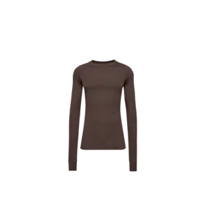 MONCLER + RICK OWENS Girder Long Sleeve Cotton T-shirt - Brown