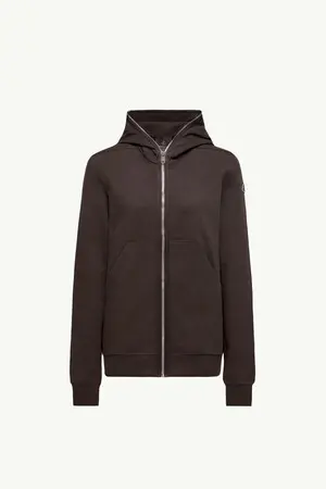 MONCLER + RICK OWENS Cotton Ziplock Hoodie - Brown