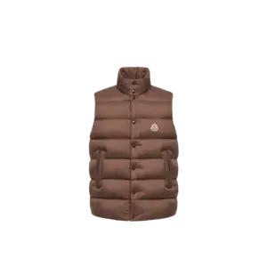 Moncler Tibb Down Vest - Brown
