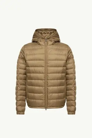 Moncler Solienn Hooded Short Down Jacket - Green