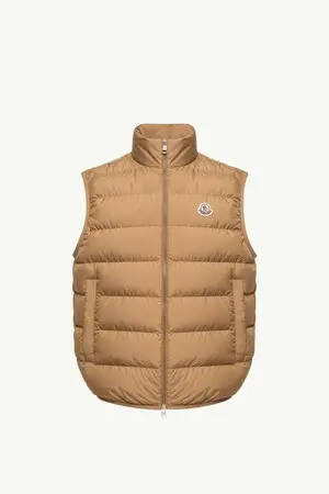 Moncler Contrin Down Vest - Beige