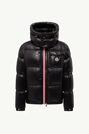 Moncler Montbeliard Hooded Short Down Jacket - Black