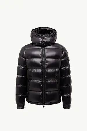 Moncler Maya Short Down Jacket With Hood - Black