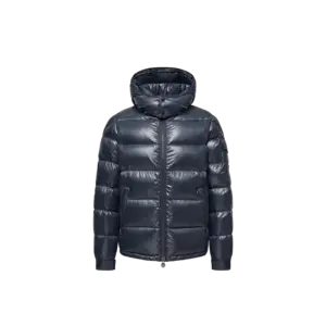 Moncler MONCLER COLLECTION Maya Short Down Jacket With Hood Blue
