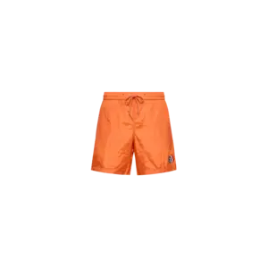 Moncler Logo Swim Shorts - Orange