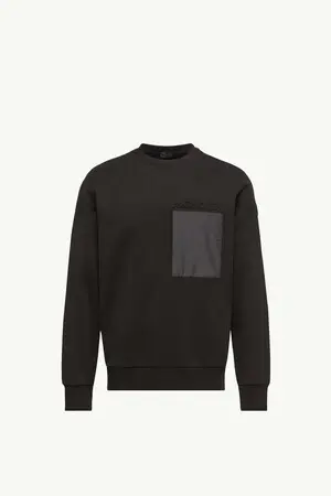 Moncler Cotton Logo Sweatshirt - Black