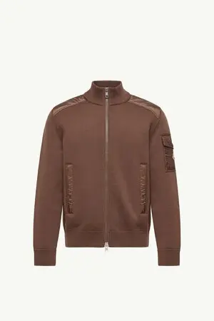 Moncler Padded Wool Zip-up Cardigan