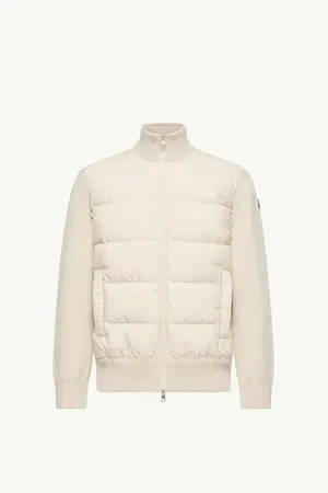 Moncler Padded Wool Zip-up Cardigan