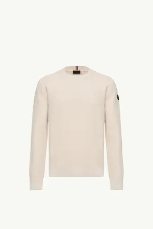 Moncler Cotton Knit Sweater - White