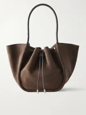Proenza Schouler Ruched Suede Tote - Gray