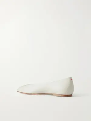 AeydĒ Ellie Leather Ballet Flats - Gray