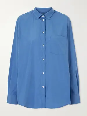 RÓHE Cotton-poplin Shirt - Blue